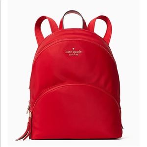 kate spade | Bags | Nwt Auth Kate Spade Red Nylon Large Backpack | Poshmark